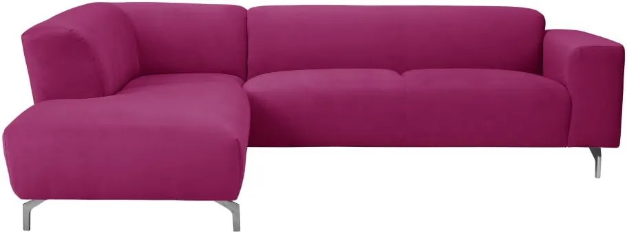 Růžová rohová pohovka Windsor & Co Sofas Orion, levý roh