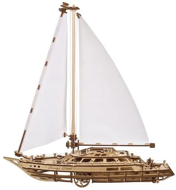 Ugears 3D Dřevěné mechanické puzzle Jachta The Ocean Beauty