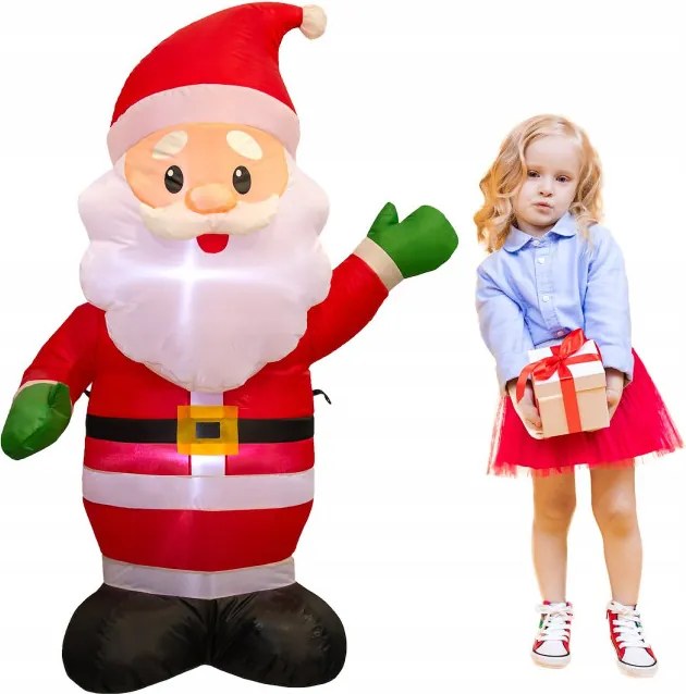 Nafukovací Santa Claus s LED osvětlením 125 cm