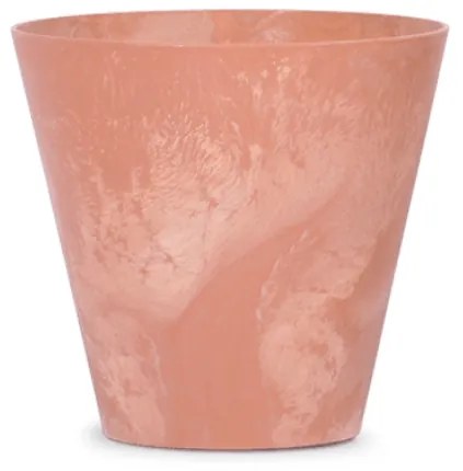 PROSPERPLAST Květináč - TUBUS Beton Effect Průměr: 25 cm, Barva: krémová