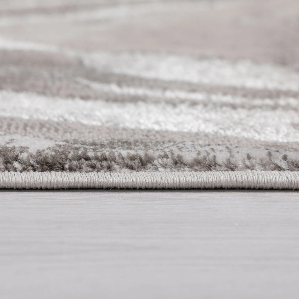 Flair Rugs, Běhoun Eris Marbled Silver, 80x300, šedá, chodba / předsíň