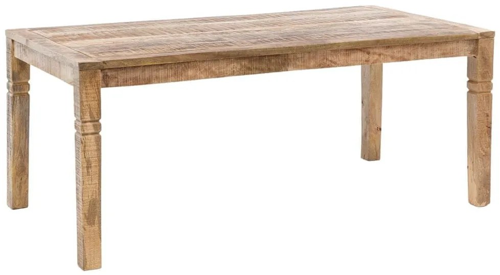 Bruxxi Jídelní stůl Rustica, 120 cm, mangové dřevo