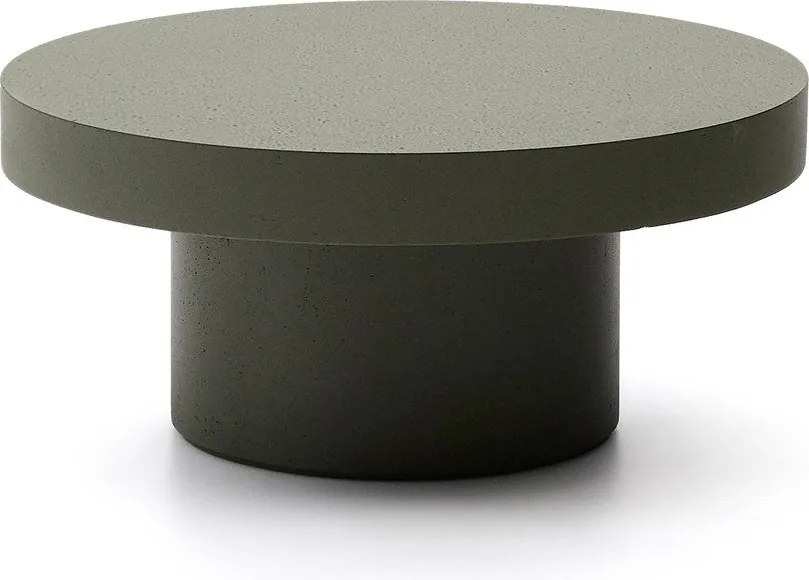 Betonový kulatý zahradní konferenční stolek ø 66 cm Aiguablava – Kave Home