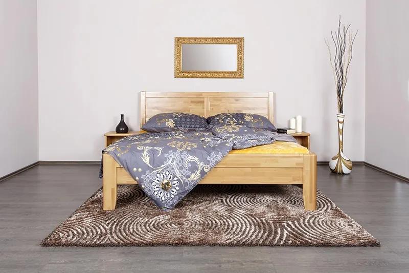 ProSpánek Celin K3 - celomasivní postel z buku nebo dubu Dub mořený 160x200 (vyberte moření)