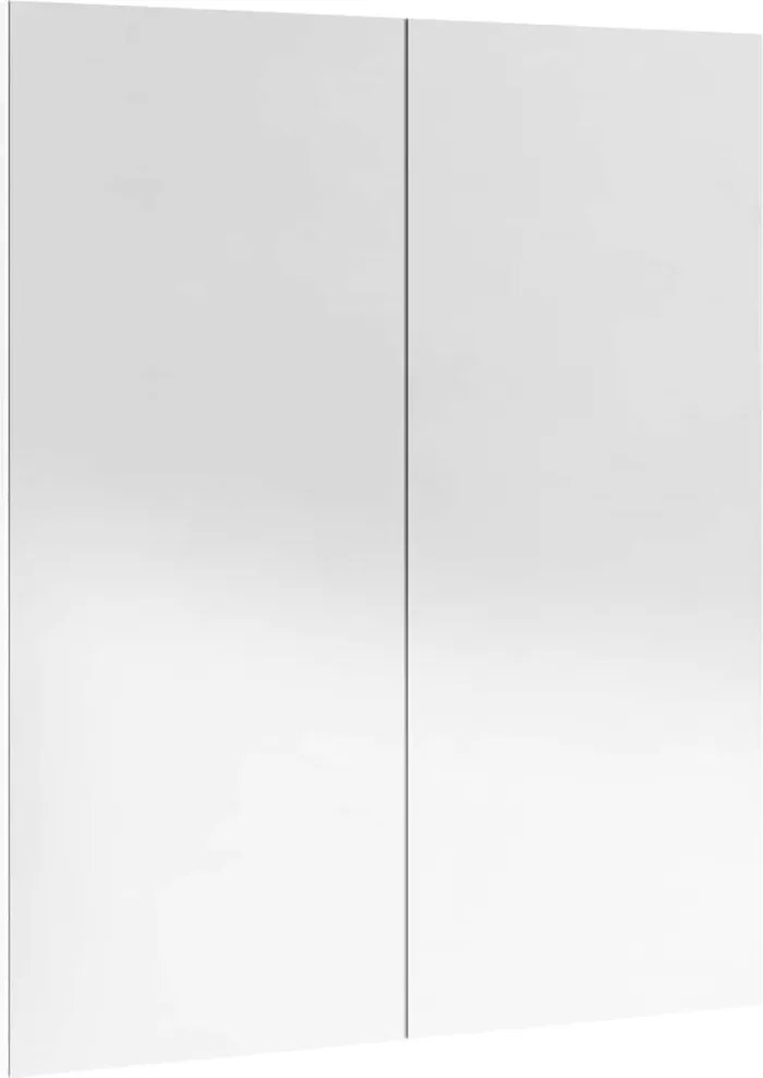 Koupelnová skříňka se zrcadlem 60 x 15 x 75 cm MDF zářivě bílá 331525