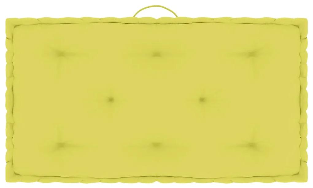 vidaXL Poduška na nábytek z palet zelené jablko 73 x 40 x 7 cm bavlna