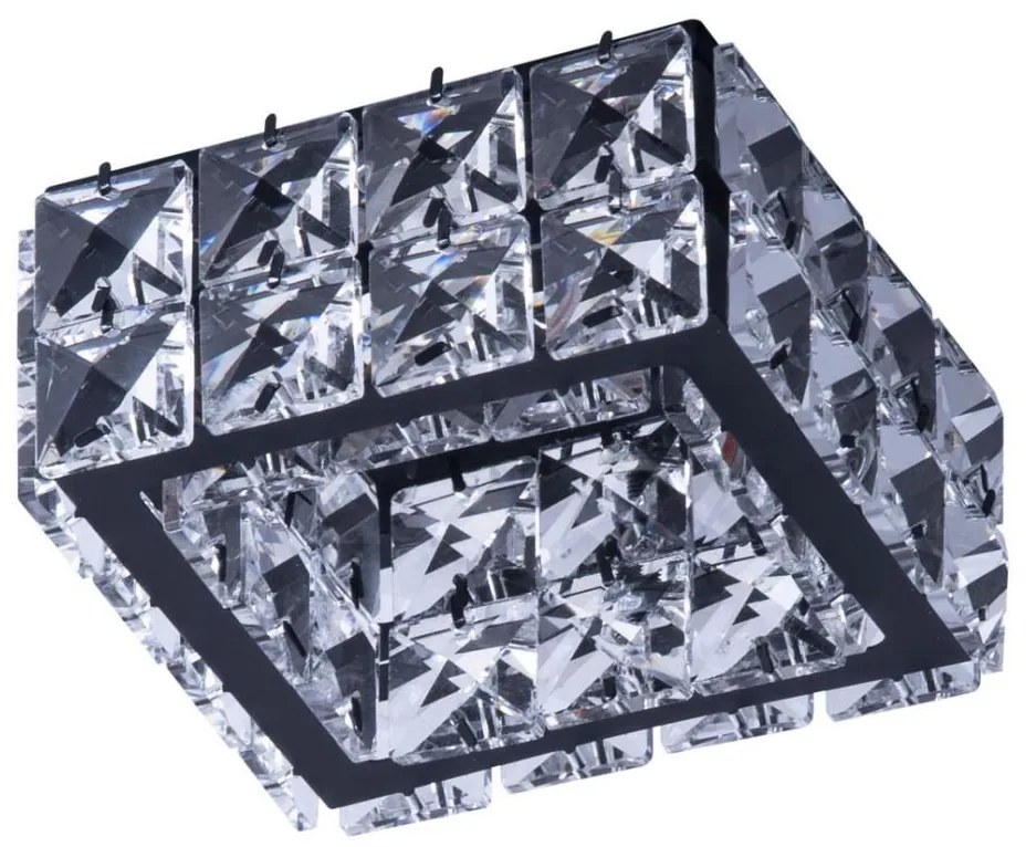 Azzardo AZ4414 - Podhledové svítidlo ESTER 1xGU10/50W/230V hranatý černá