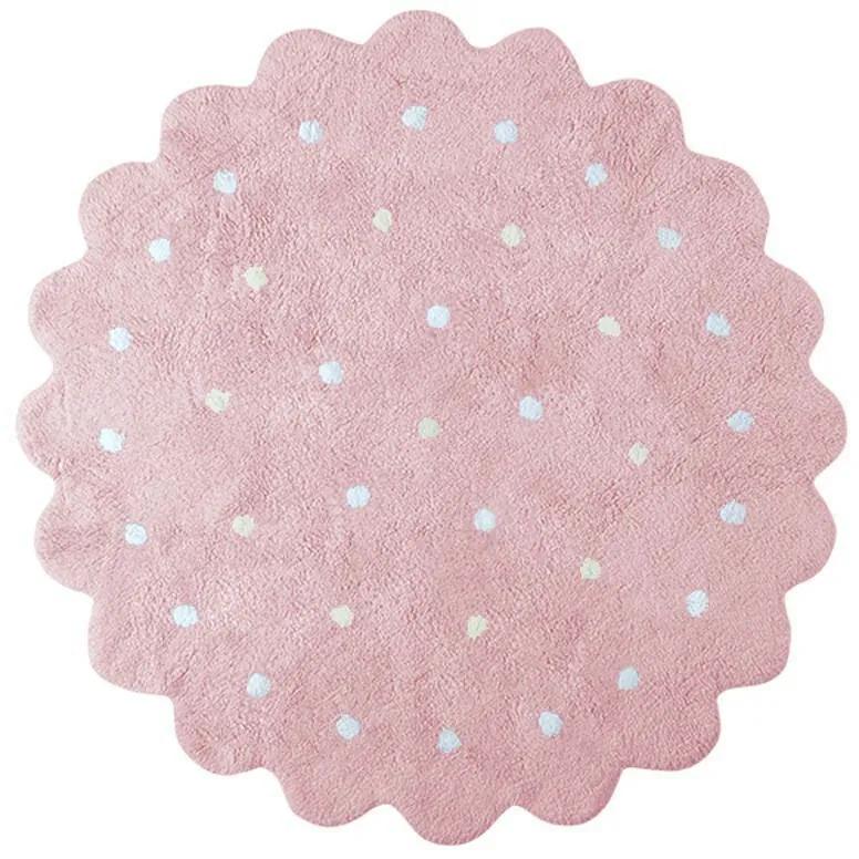 Lorena Canals bavlněný koberec sušenka - růžový Biscuit