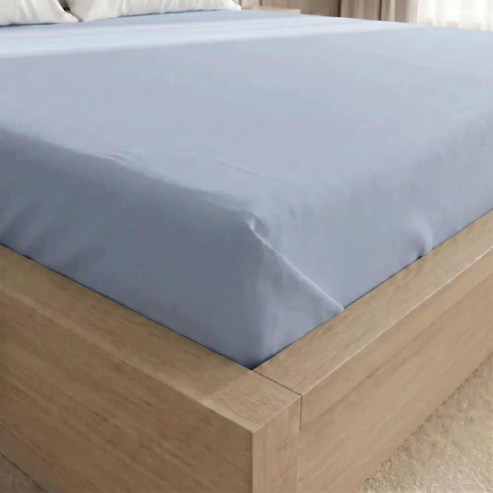 Kvalitex Bavlněné prostěradlo modré 150x230cm 150x230cm