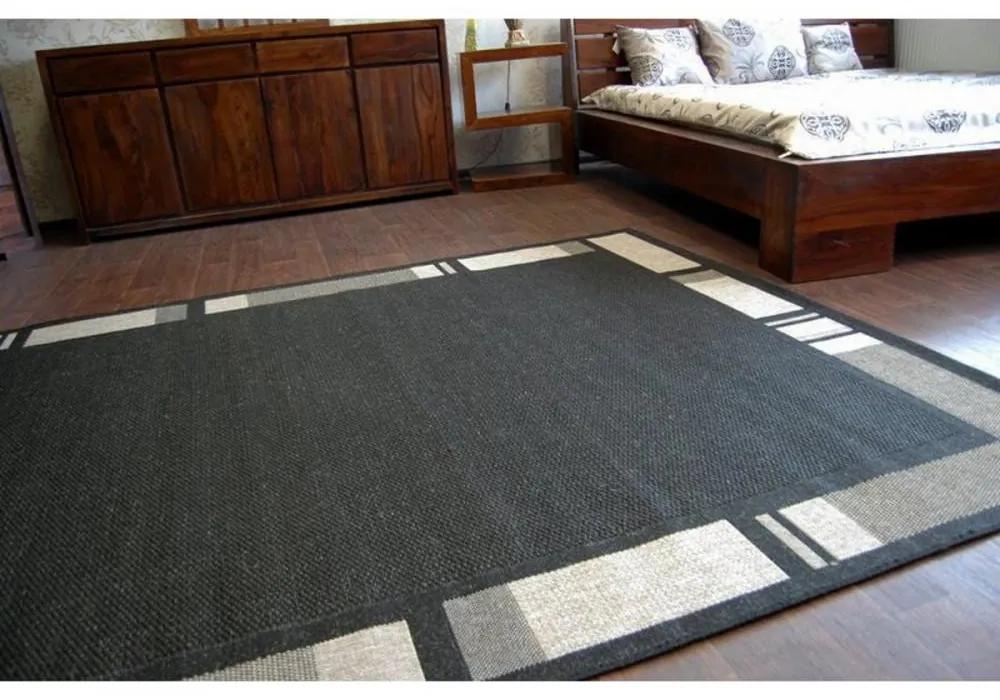 Kusový koberec Uga černý 80x150cm