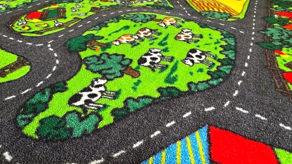 Vopi koberce Dětský kusový koberec Farma III. kruh - 57x57 (průměr) kruh cm
