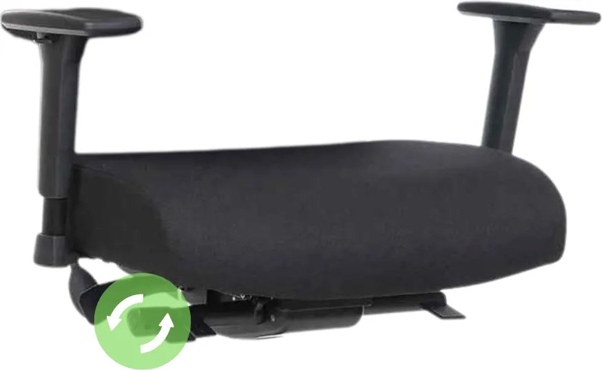 MERCURY Ergonomická kancelářská židle KASTOR - černá látka / nosnost 150 kg