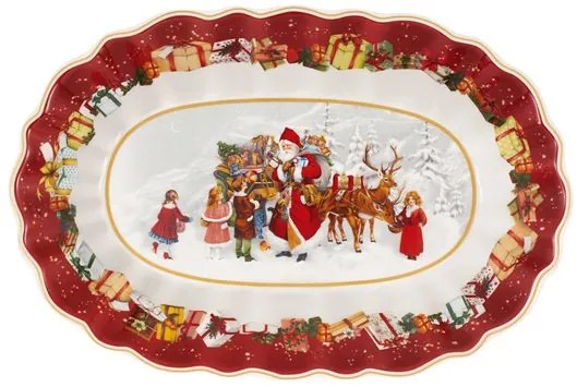 Villeroy & Boch V&B Toy's Fantasy Podnos oválný velký, Santa 14-8332-2556