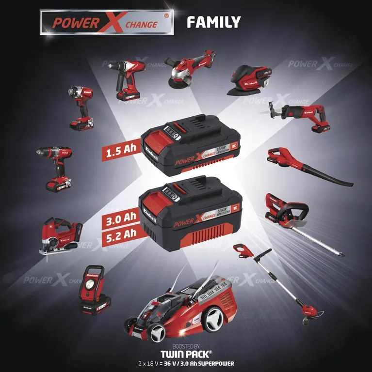 Nůžky na živý plot Einhell GE-CH 1846 Li Kit Expert Plus 2Ah [63604511]