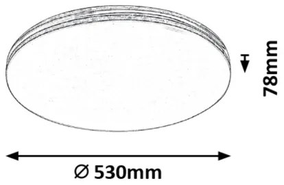 Rabalux 3411 - LED Stropní svítidlo OSCAR LED/36W/230V kulaté