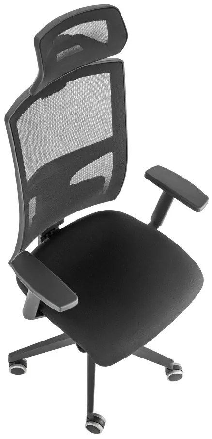 ALBA Ergonomická kancelářská židle SUNNY - černá síťovina / nosnost 150 kg