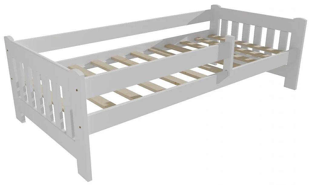 Dětská postel VERONIKA se zábranou "DP 022" (Barva dřeva: barva bílá, Rozměr: 70 x 160 cm)
