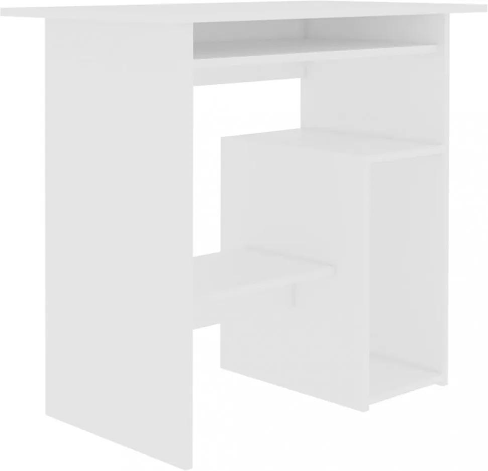 Počítačový stůl 80x45 cm Dekorhome Bílá