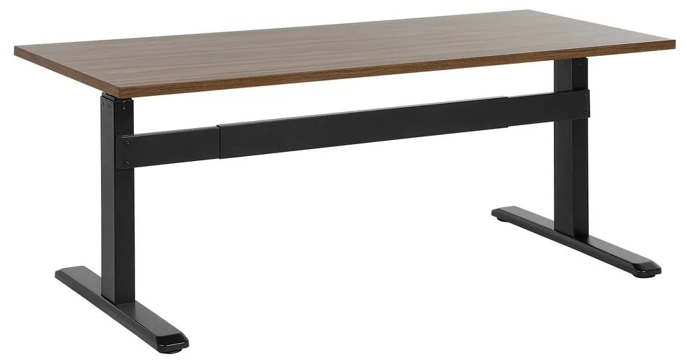 Elektricky nastavitelný psací stůl 180x80 cm ořech-černý UPLIFT