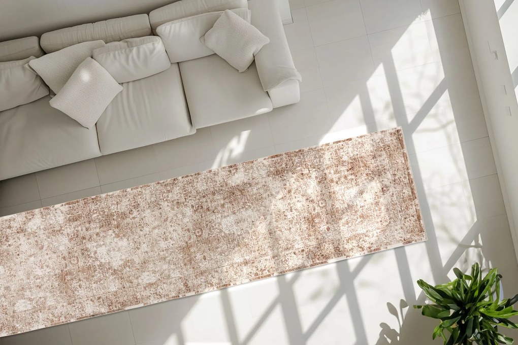Obsession, Koberec běhoun Bella 238 Peach, 80x300, béžová, chodba / předsíň