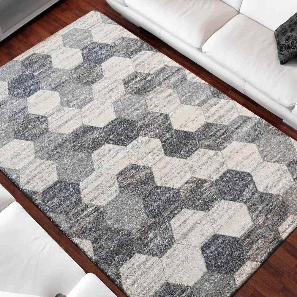 Moderní vzorovaný koberec do obýváku Šířka: 160 cm | Délka: 220 cm