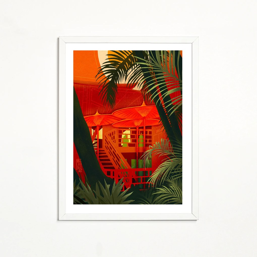 Neobara (Barbora Srp Žižková) | Bangkok Rám: Bílý, Velikost: 70 x 50 cm