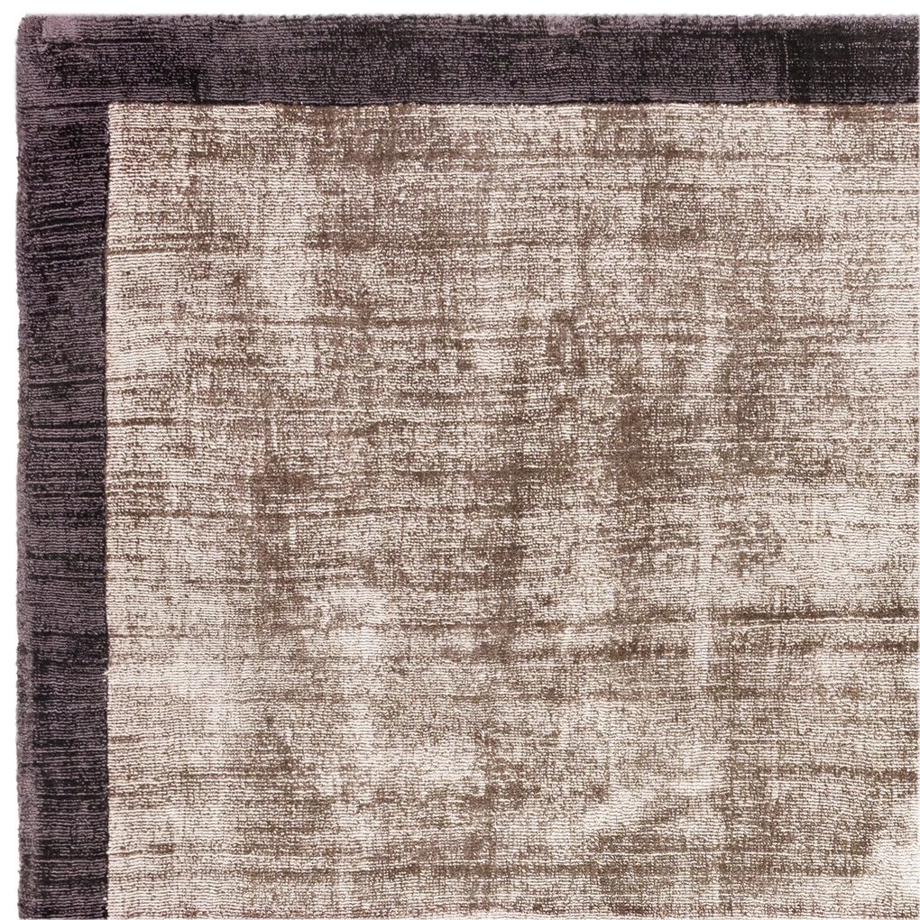 Černý  koberec Ife Border Charcoal Silver Rozměry: 200x290 cm
