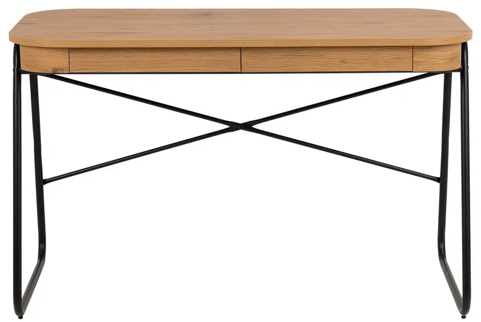 Psací stůl Blueton 120 cm dub divoký/černý