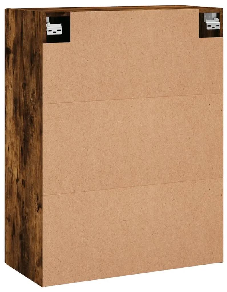 Nástěnné skříňky 2 ks kouřový dub 69,5 x 34 x 90 cm,  3195648