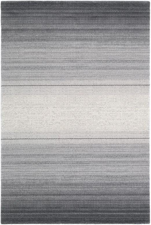 Kusový koberec vlněný Agnella Diamond Beverly Proužky Světle Šedý Rozměr: 120x180 cm