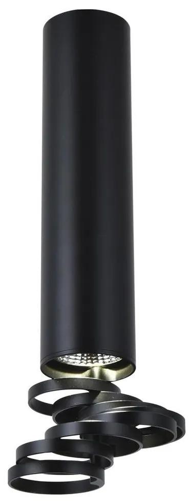 Candellux Přisazený lustr TUBA 1xGU10/50W/230V černá CA0363