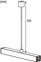 Paulmann 95149 Urail, závěsná tyč 12,5 nebo 25cm