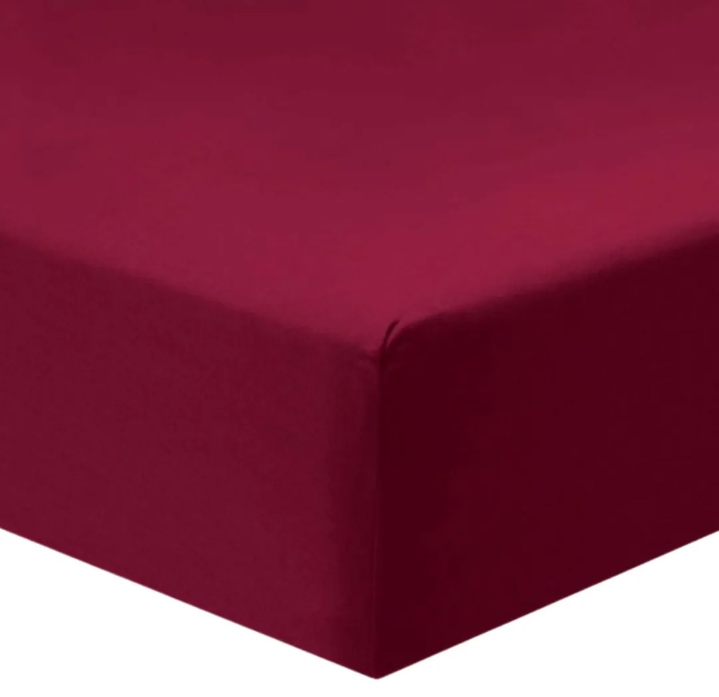 Prostěradlo jersey bordó TiaHome - 70x140cm