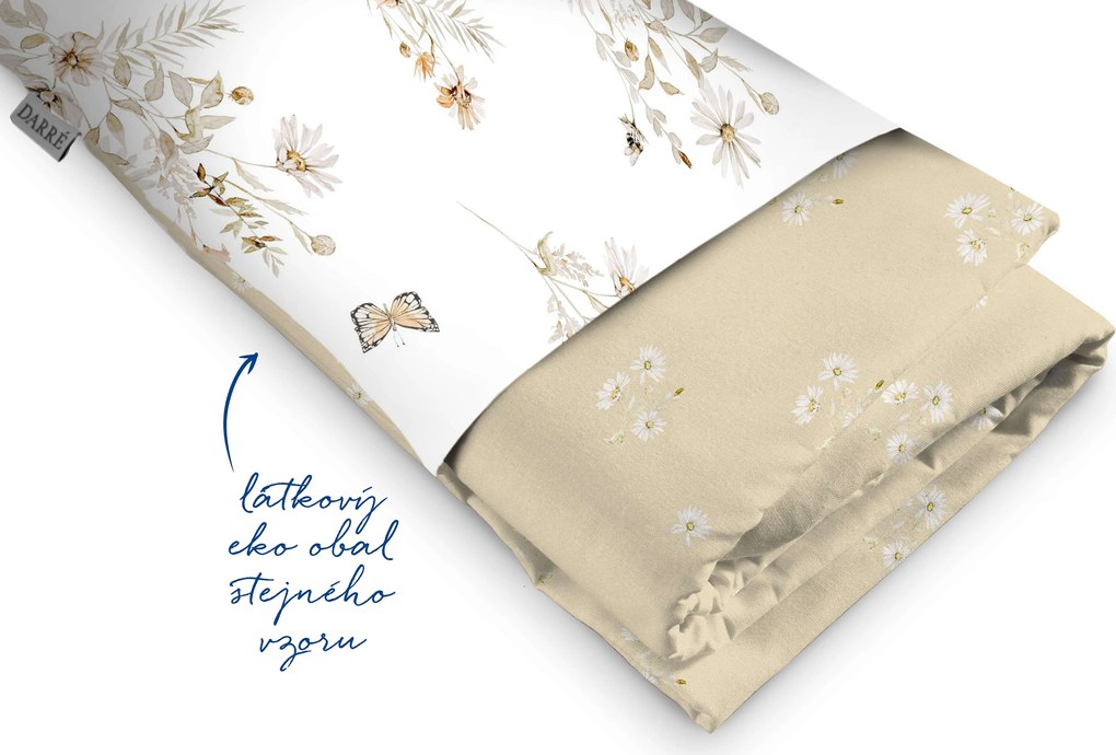 Bavlněné povlečení do postýlky Květinový vánek - nové Velikost: 95 x 130 + 45 x 65