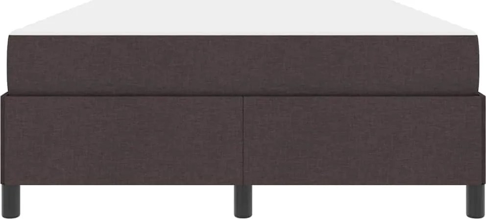 Postel s boxspringem Tmavě hnědá 160 x 200 cm textil 3398874