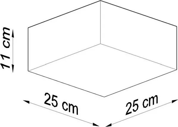 Přisazené svítidlo SOLLUX Horus 25cm E27 1x60W bez zdroje SL.0144 bílá