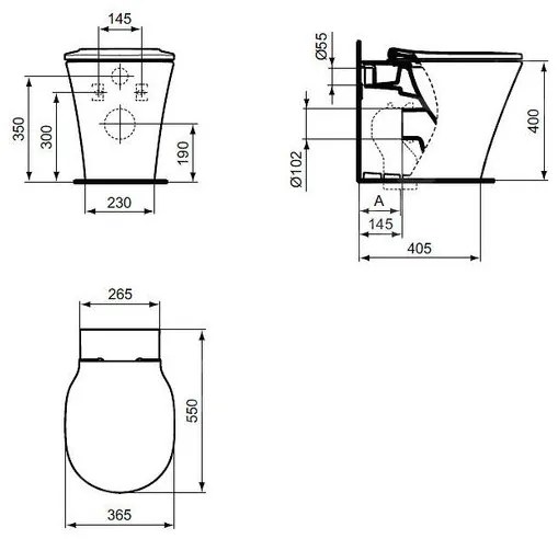 Ideal Standard Connect Air WC mísa, bílá E004201