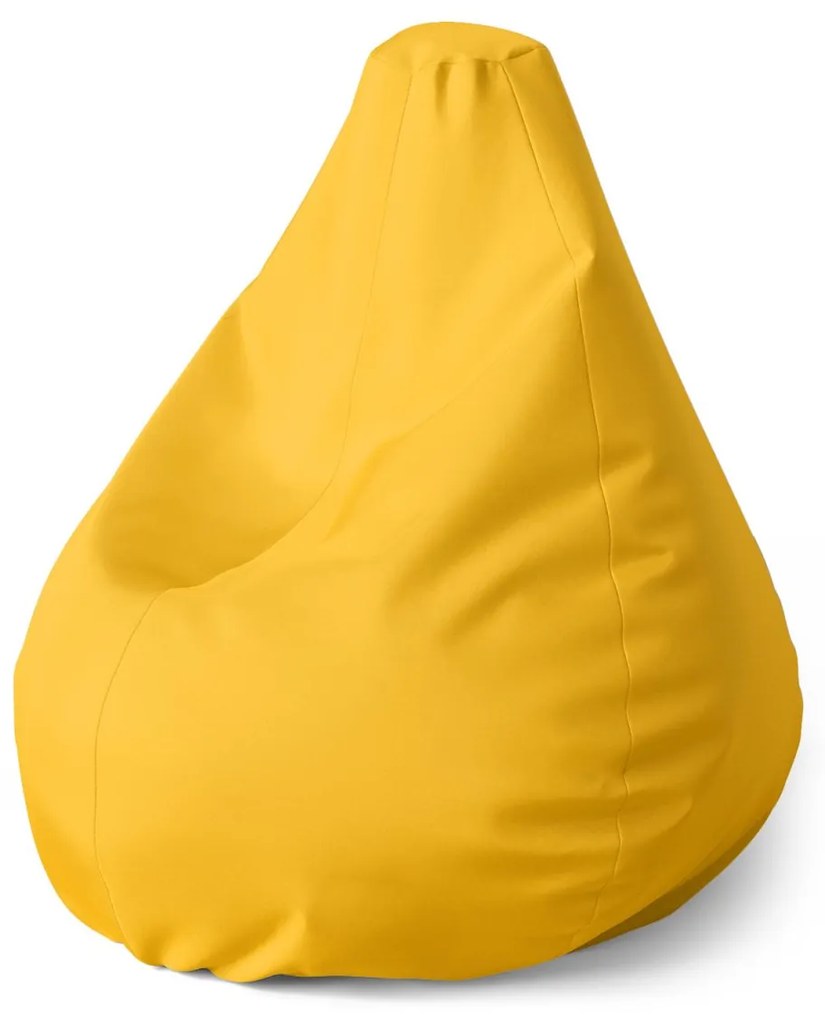 Sablio Sedací vak Pear Žlutooranžová - 70 x 95 x 15 cm
