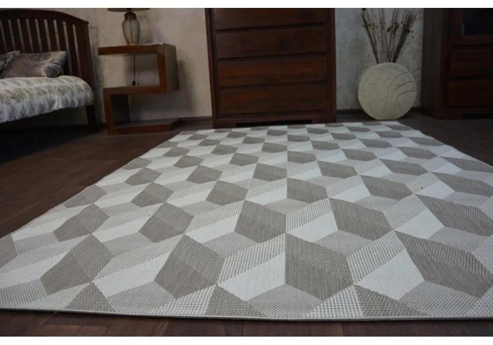 Kusový koberec Kvadrat béžový 140x200cm