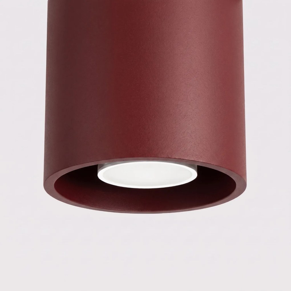 Sollux Lighting Stropní svítidlo ORBIS 1 bordó