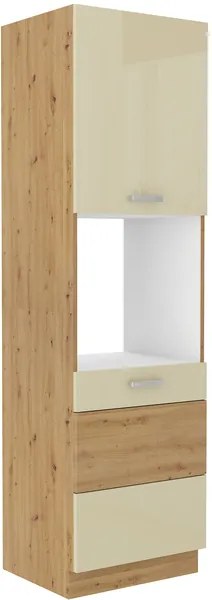 Kuchyňská skříň Artisan 60 DP-210 2F Barva dvířek krém lesk