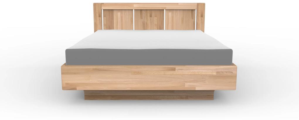 Masivní postel VENUS - Solwo Design Dřevo a odstín oleje: BUK Cink - Olej odstín BO102, Rozměr spací plochy: 180x200