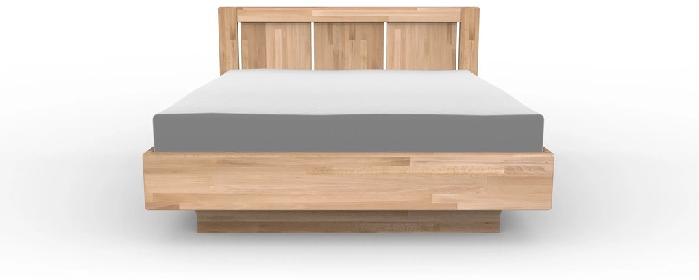 Masivní postel VENUS - Solwo Design Dřevo a odstín oleje: BUK Cink - Olejování přírodní, Rozměr spací plochy: 220x200