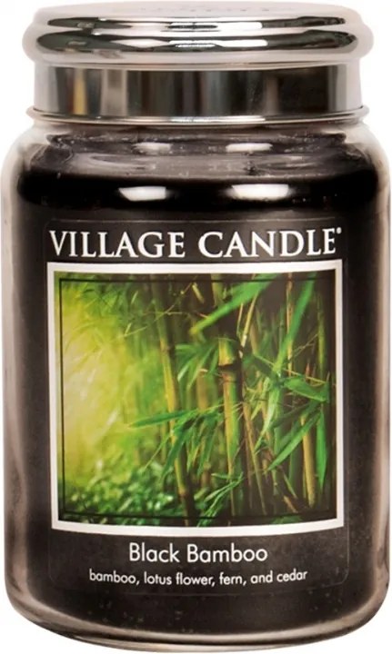 Village Candle Vonná svíčka ve skle, Bambus - Black Bamboo, 26oz