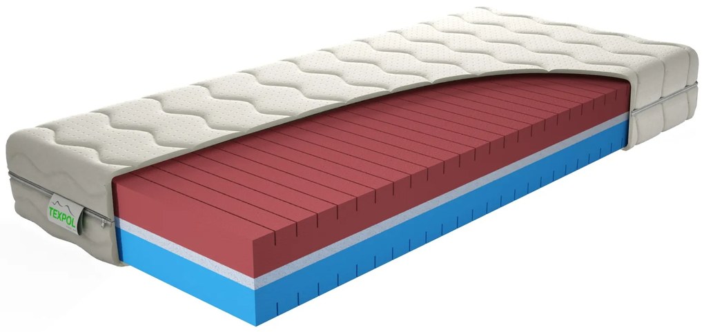 TEXPOL TARA - komfortní matrace s úpravou proti pocení a s potahem Tencel 140 x 220 cm