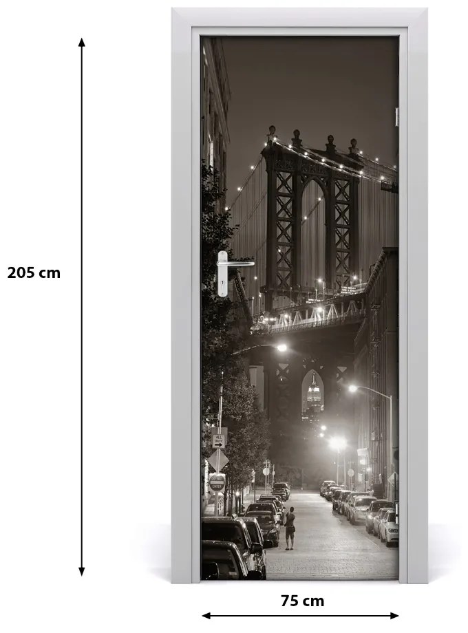 Fototapeta samolepící dveře Manhattan New York 75x205 cm