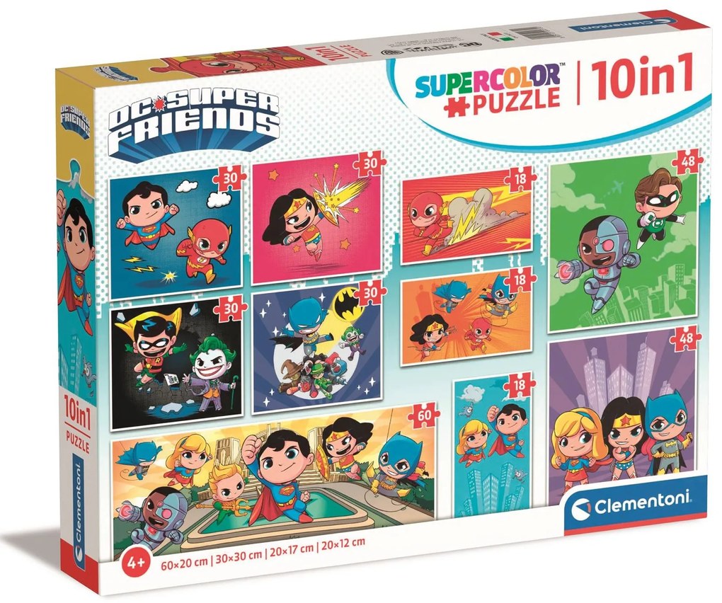 Clementoni puzzle dc super friends 10v1