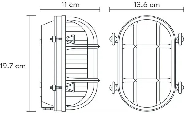 Lucide 11891/20/30 - Venkovní nástěnné svítidlo DUDLEY 1xE27/40W/230V IP65