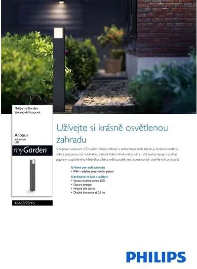 PH 16463/93/16 Arbour SVÍTIDLO VENKOVNÍ 16463/93/16 - Philips (915005194101)