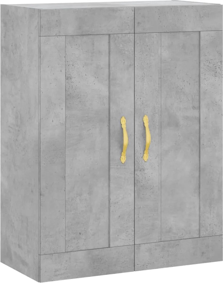 Skříň highboard betonově šedá 69,5x34x180 cm kompozitní dřevo 3200053